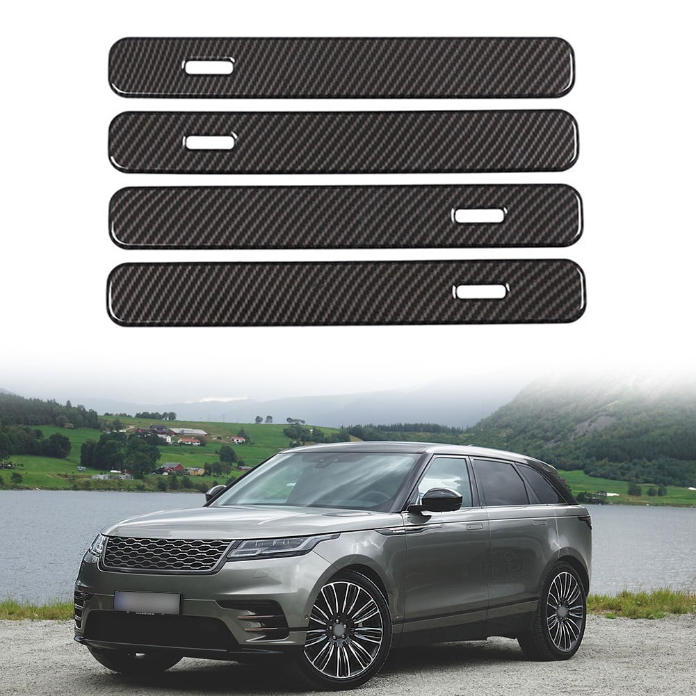 4X Carbon Fiber Exterior Door Handle Patch Trim For Range Rover for ...
