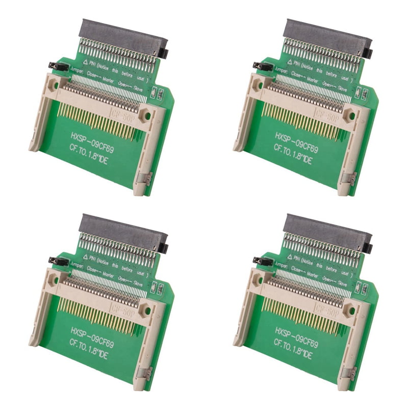 4X Merory Card Compact Flash to 50Pin 1.8 inch Ide Hard Drive Ssd ...