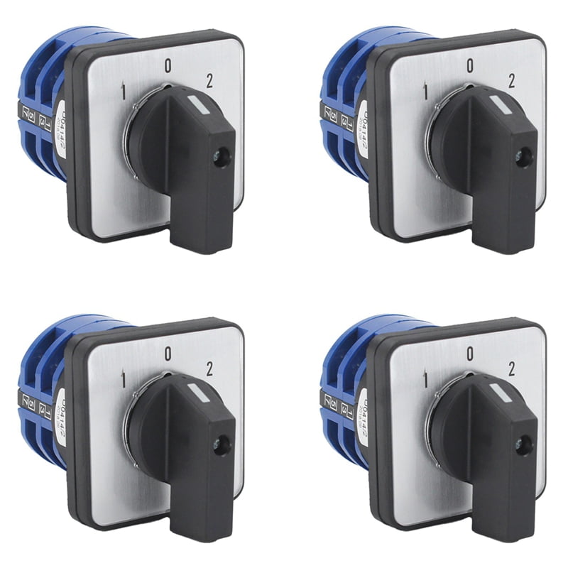 4X Changeover Selector Switch 3 Positions 8 Terminals Universal Rotary ...