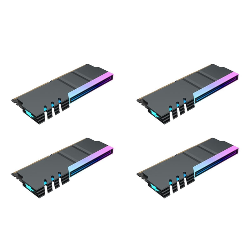 4X Computer DDR4 DDR5 5V ARGB Sync Memory Radiator PC RGB Colorful RAM ...