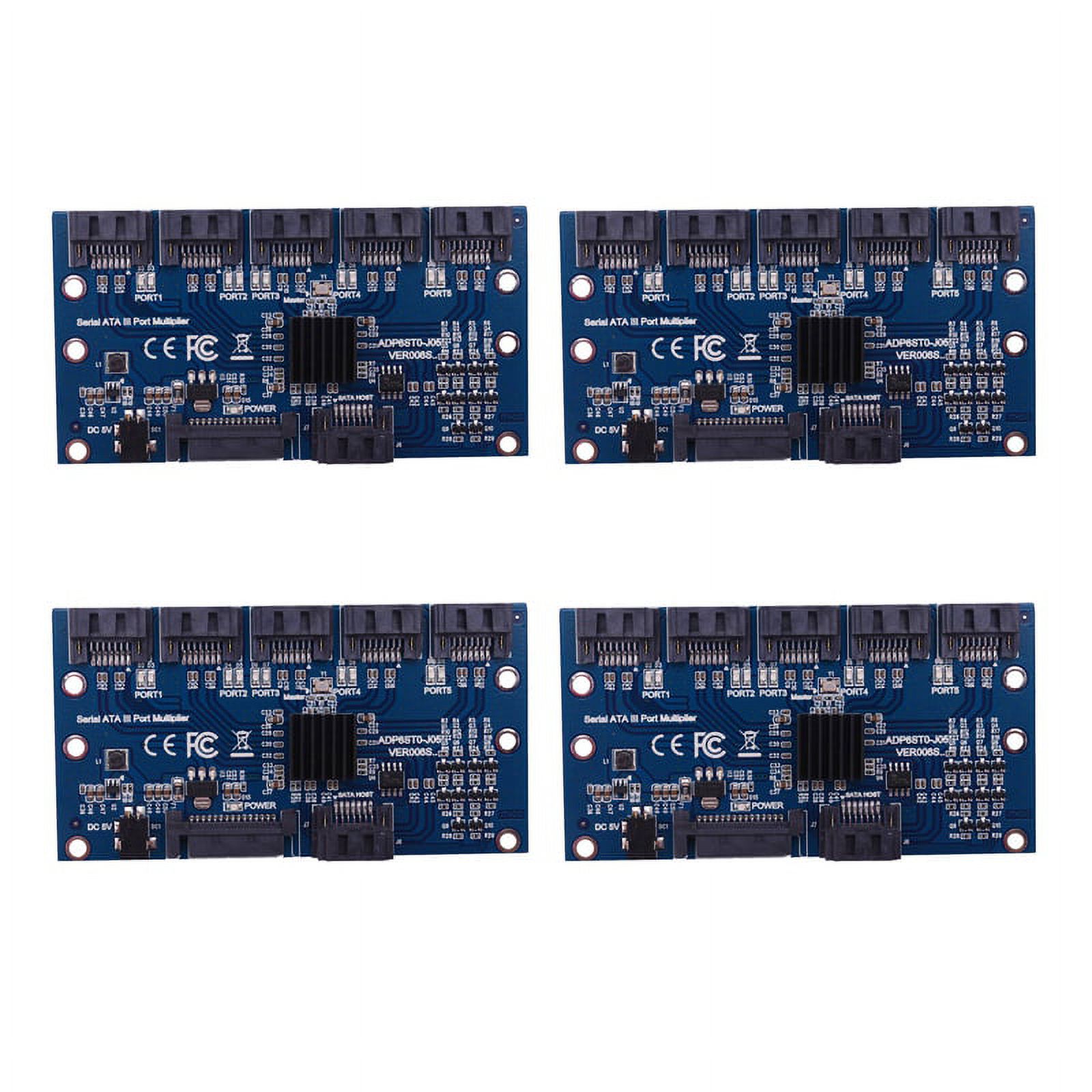 4X Controller Card Motherboard Sata Expansion Card 1 to 5 Port Sata3.0 ...