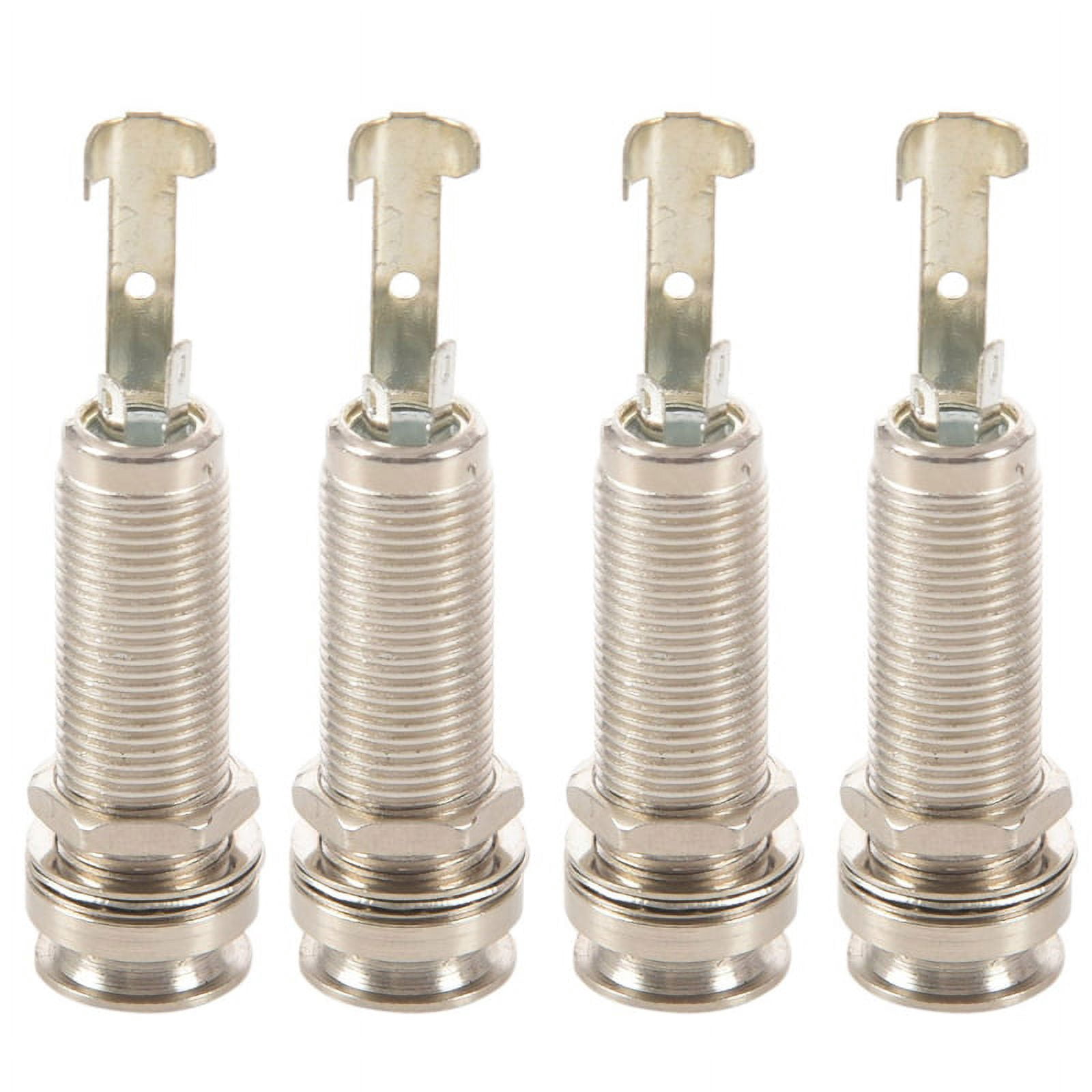4X Cylinder End Pin Mono Panel Output Jack Socket for Electric Guitar 6 ...