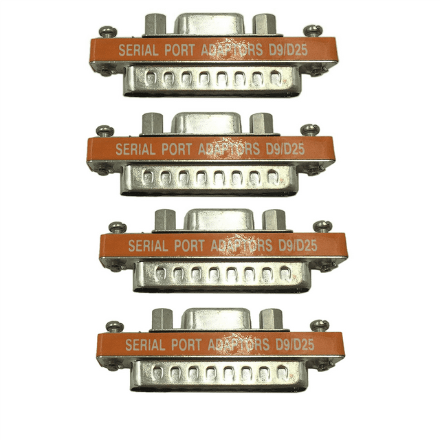 4X DB9 Female to DB25 Male Mini Serial Port Cable Adapter Gender ...