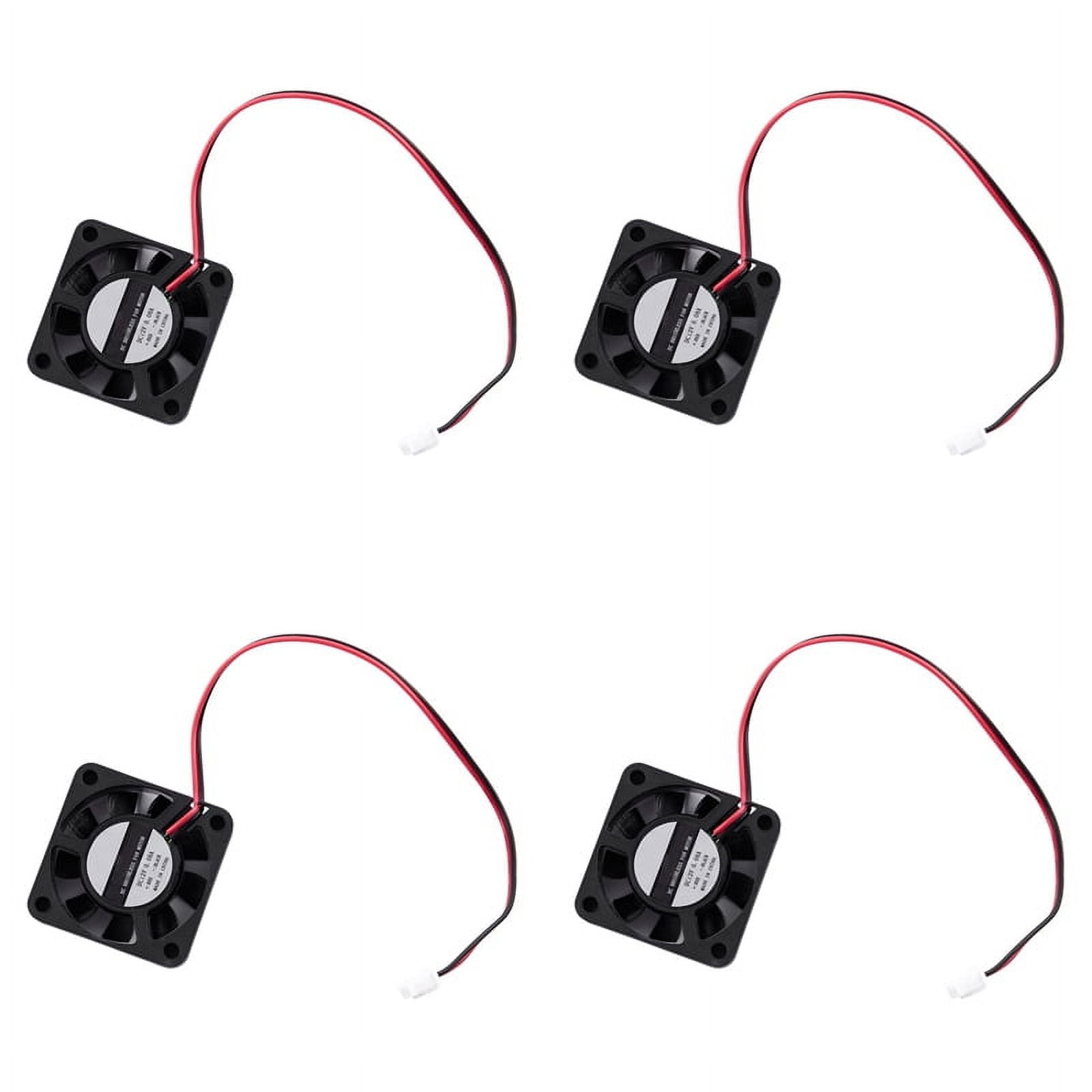 4X DC 12V 0.1A 2 Pin PC Case CPU Cooler Cooling Fan 40mm X 40mm X 10mm ...