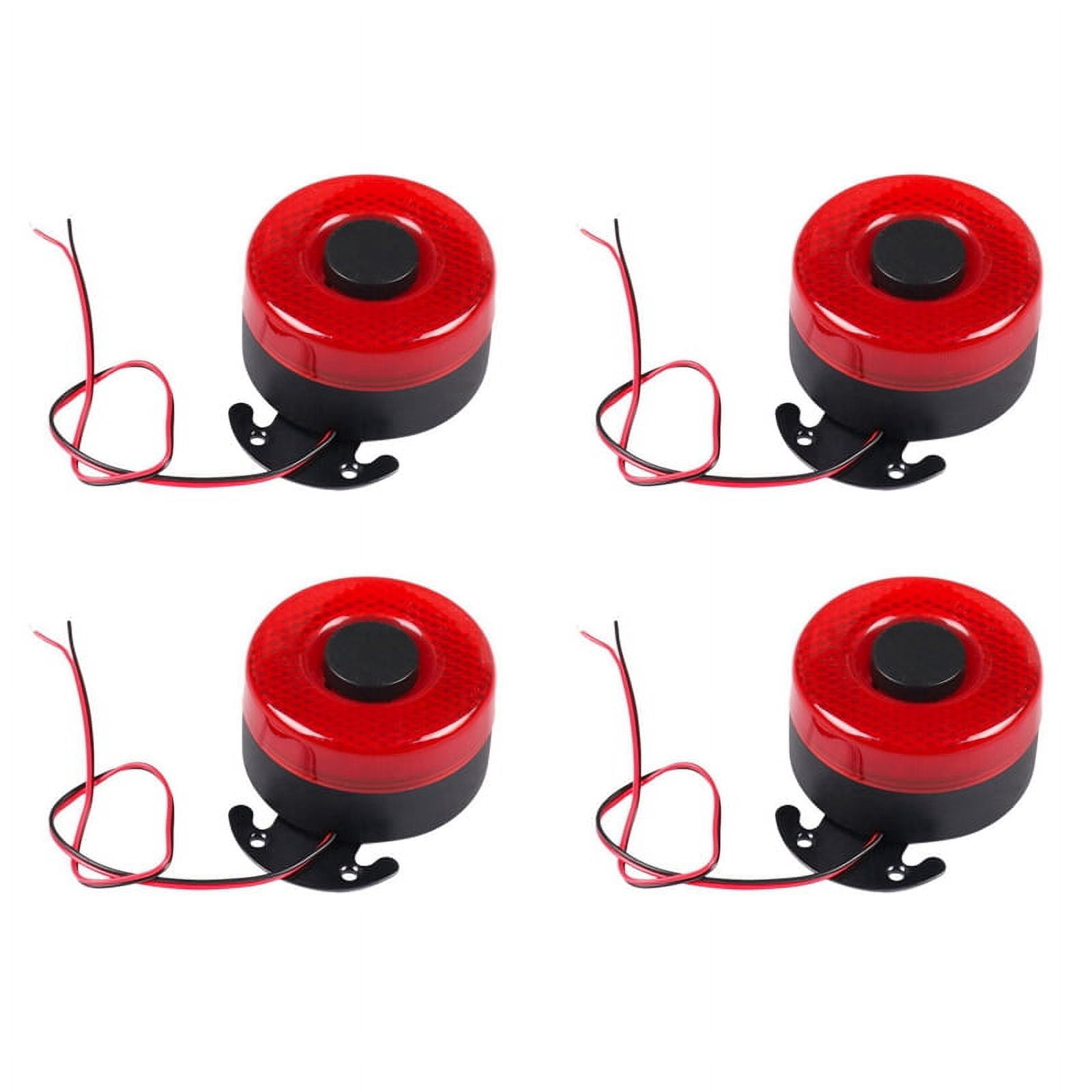 4X DC 12V-24V 105DB Auto Warning Siren Sound Signal Backup Alarms Horns ...
