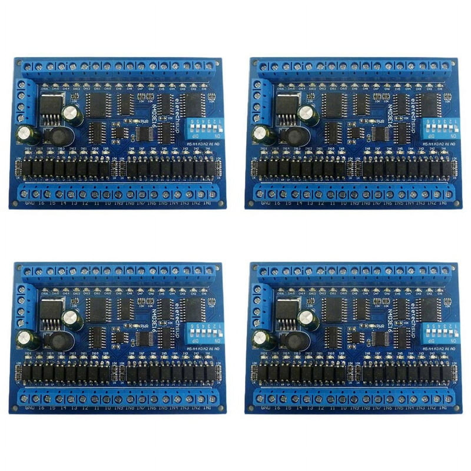 4X DC 12V 24V 16 Input 16 Output RS485 Remote Control Switch PLC IO ...