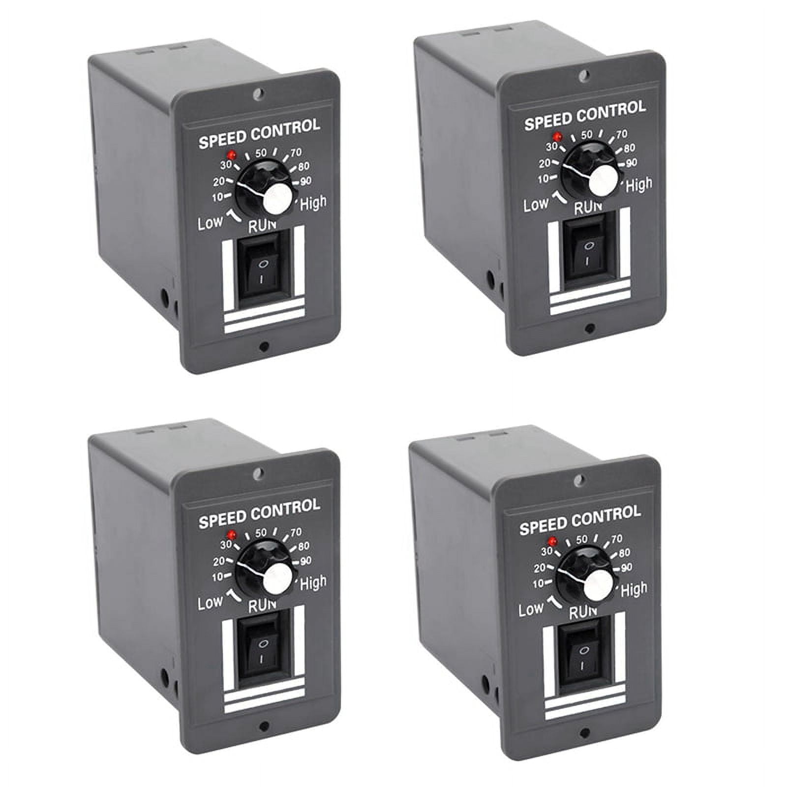 4X DC 12V 24V 36V 48V 10A PWM Motor Speed Controller Reversible Switch ...