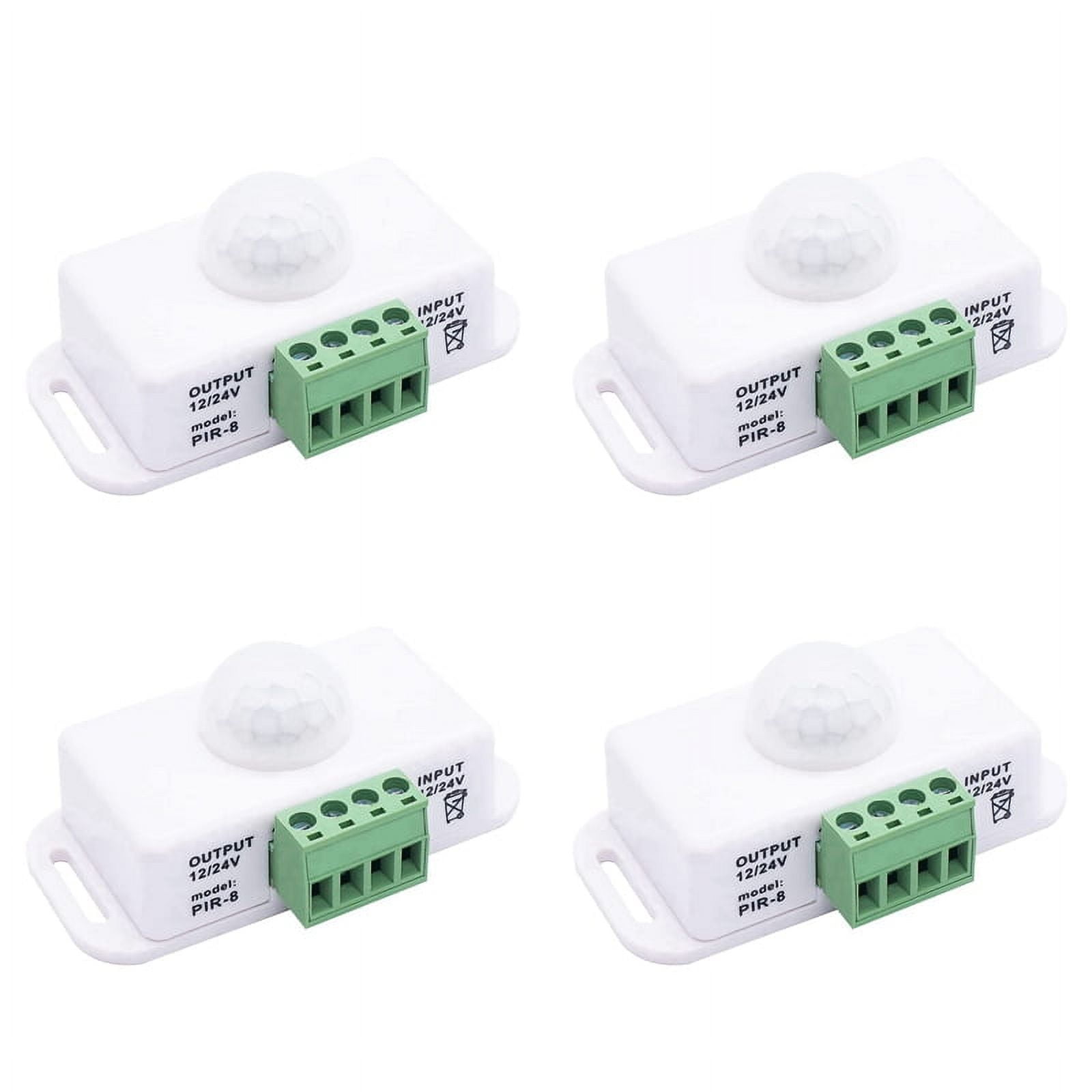 4X DC 12V 24V PIR Motion Sensor Function Controller LED Switch Body ...