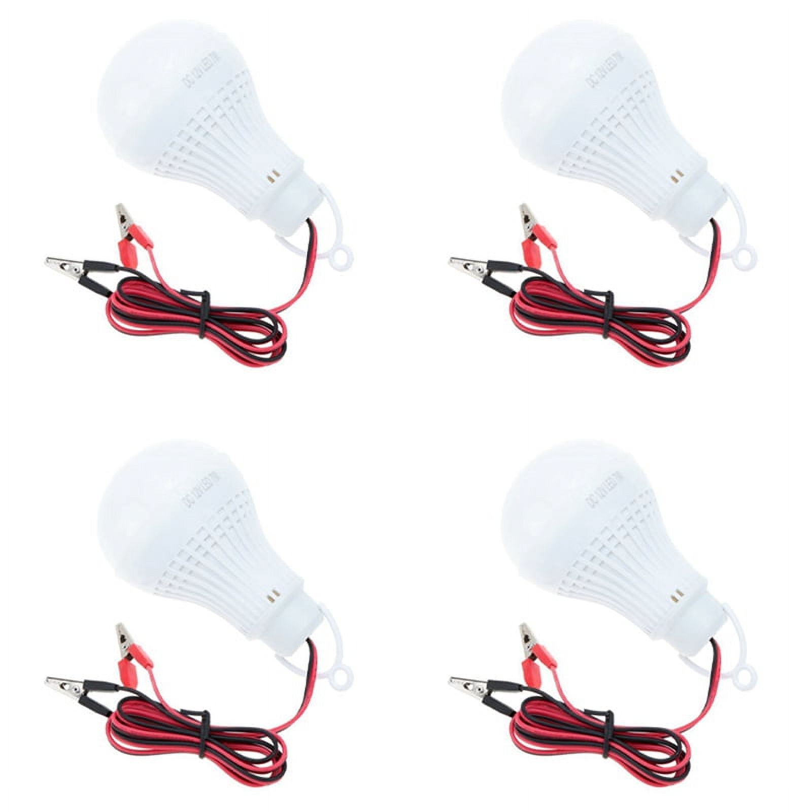 4X DC 12V 7W LED Bulb General Light Bulb Type Home / Camp / Hiking / Emergency / Outdoor ...