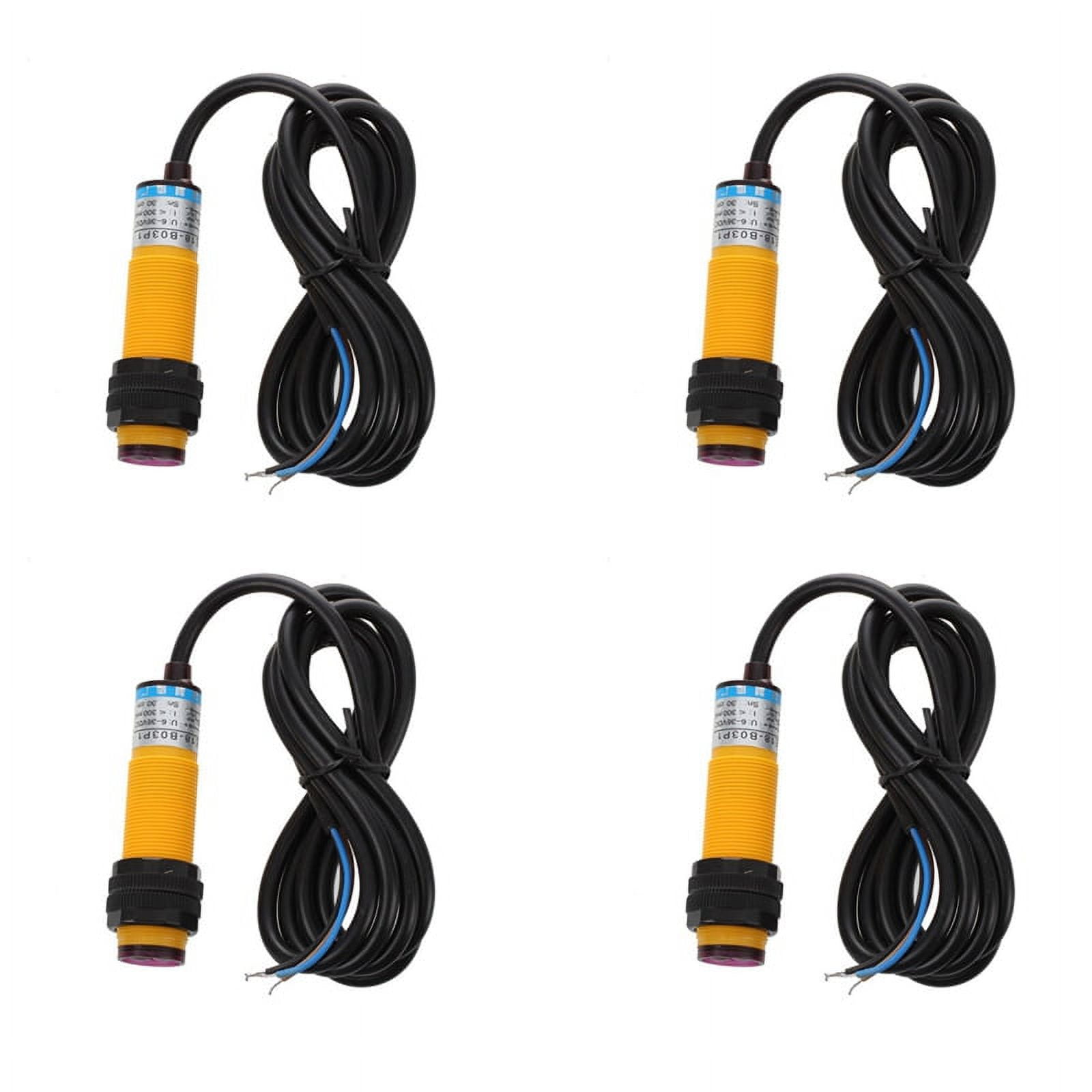 4X DC 3 Wire 6-36V PNP IR Photoelectric Sensor Switch 30cm E18-B03P1 ...
