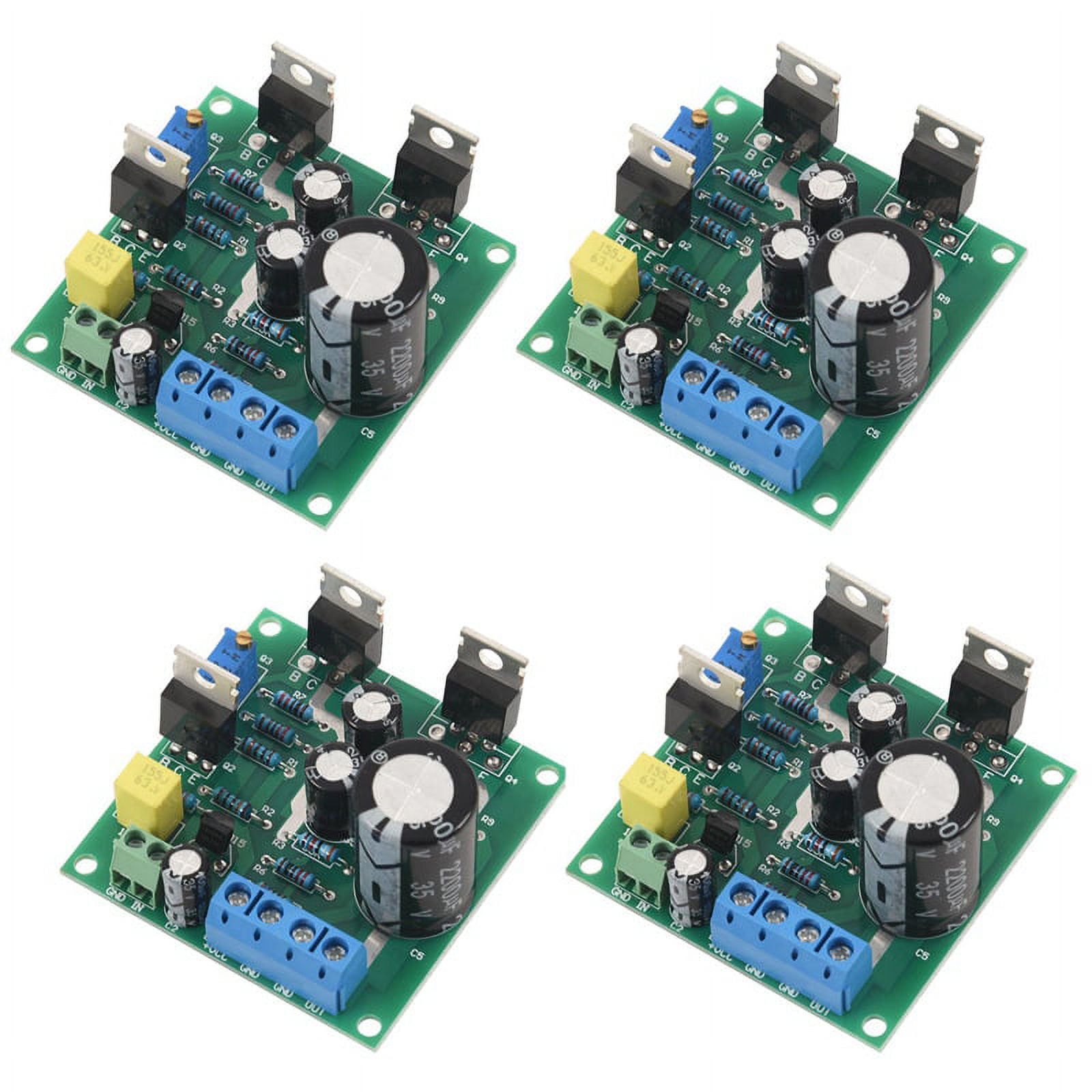 4X DC12V 24V Mini 1969 TIP41C Mono Channel Amplifier Assemble Board ...