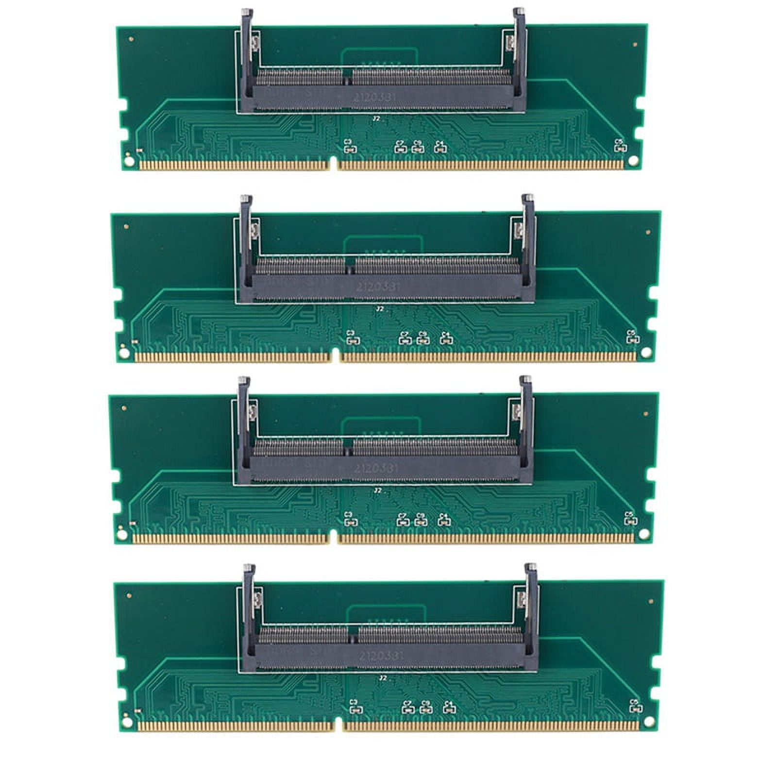 4X DDR3 Laptop SO-DIMM to Desktop DIMM Memory RAM Connector Adapter ...