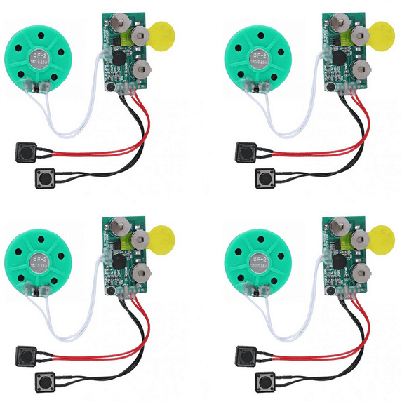 4X DIY Voice Module Card 4 Minutes Recording Playback Voice Sound Chip ...