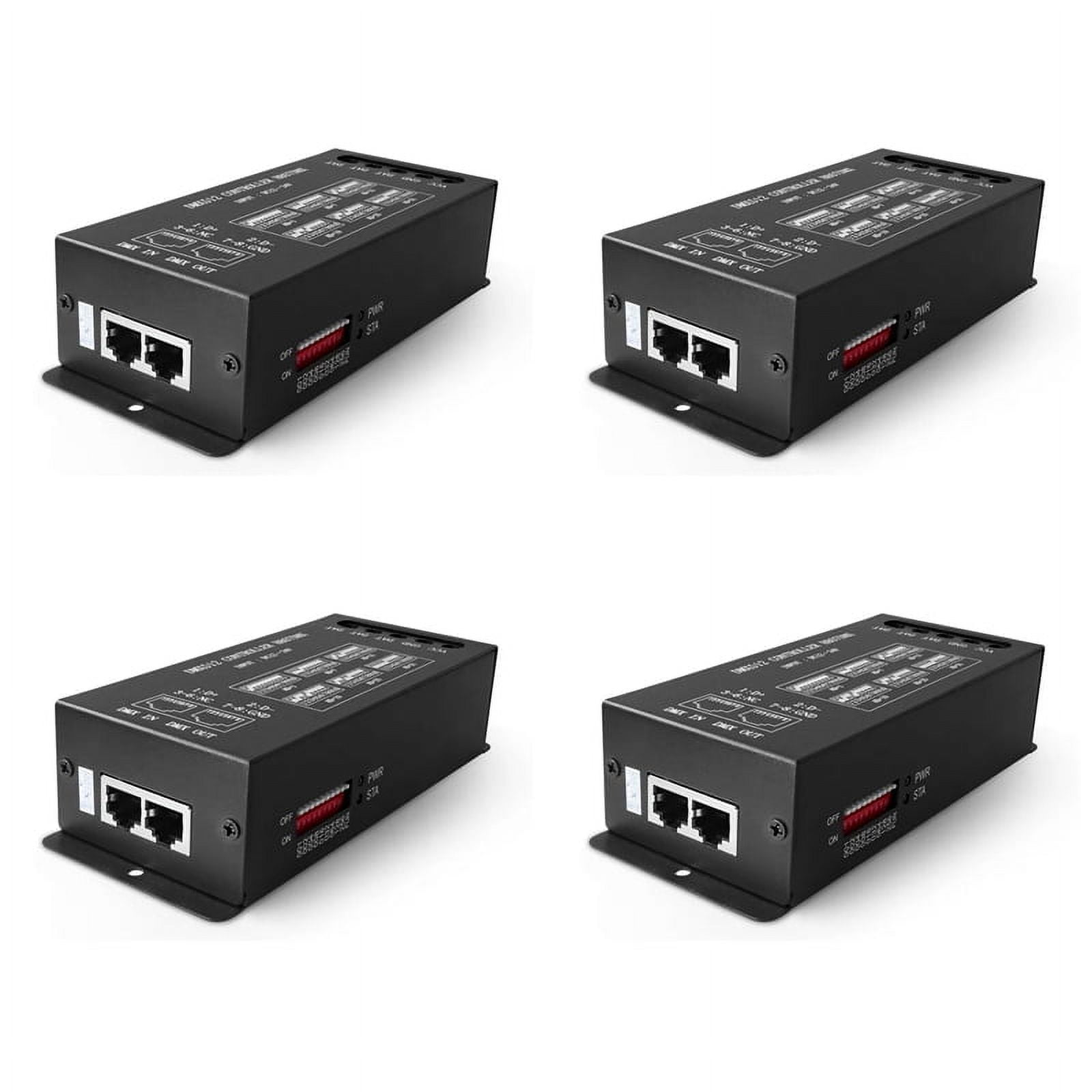 4X DMX512 H807 RGB LED Controller WS2811 WS2812B WS2813 Pixels Led ...