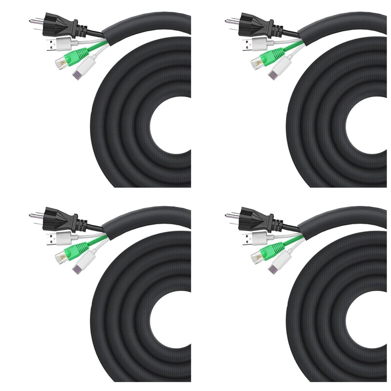 4X Dog and Cat Cord Protector 10ft ,Cable Sleeve for Easy Cord ...