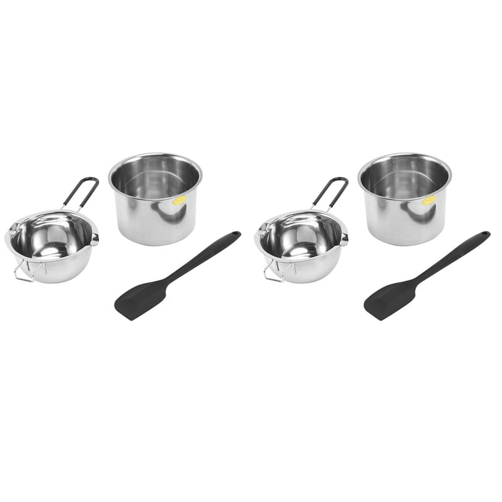 4X Double Boiler Pot Set Stainless Steel Melting Pot with Silicone ...