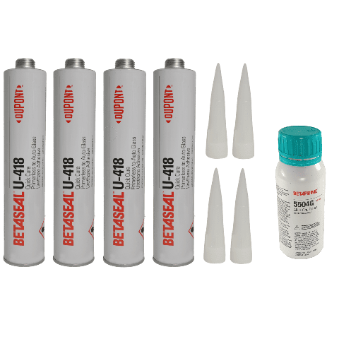 4X Dow Betaseal U418 Auto Glass Urethane//Adhesive & 5504G Primer ...