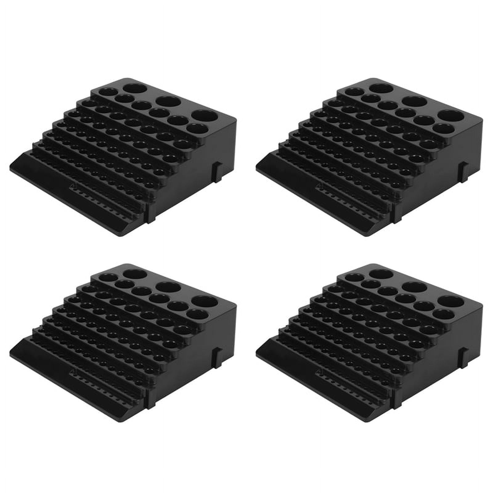 4X Drill Bit Storage Box Milling Cutter Saving Space Drill Finishing ...