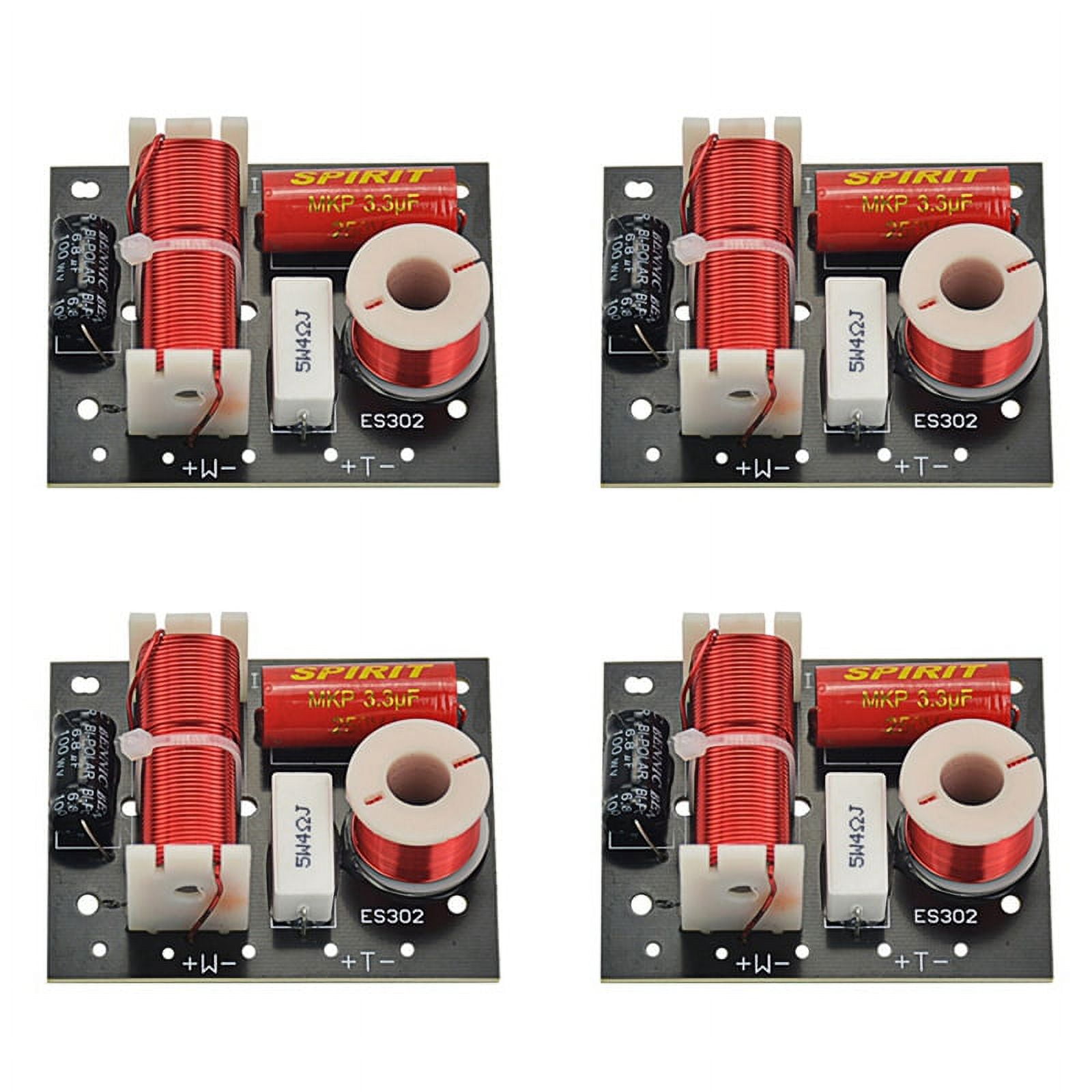 4X ES302 2 Ways Audio Speaker Crossover Treble+ Frequency Divider Crossovers Speaker Filters DIY ...