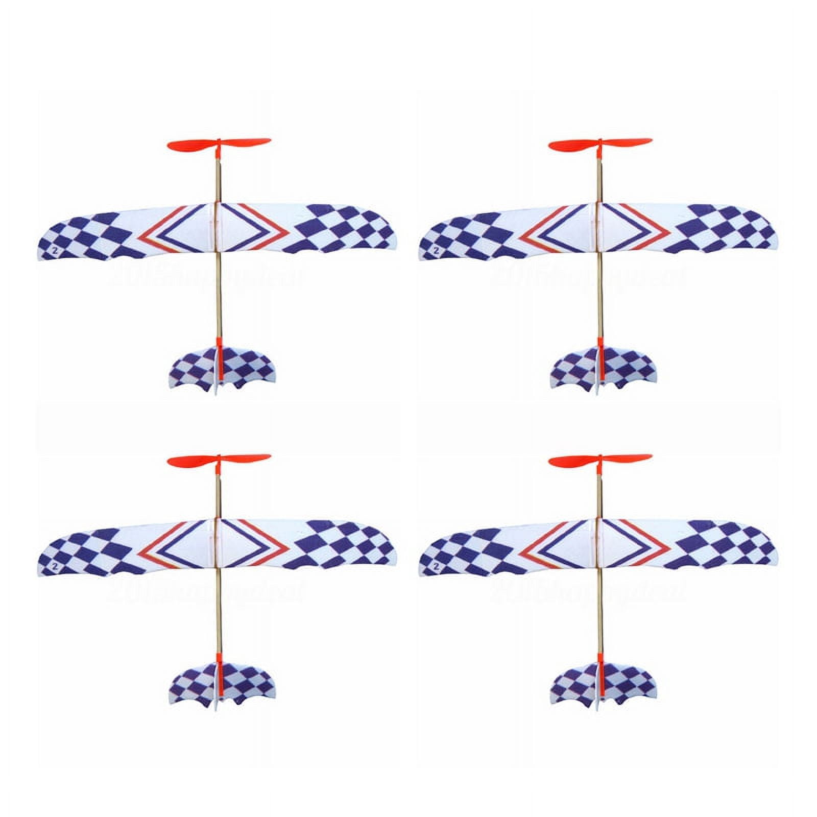 4X Elastic Rubber Band Powered DIY Foam Plane Model Kit Aircraft ...
