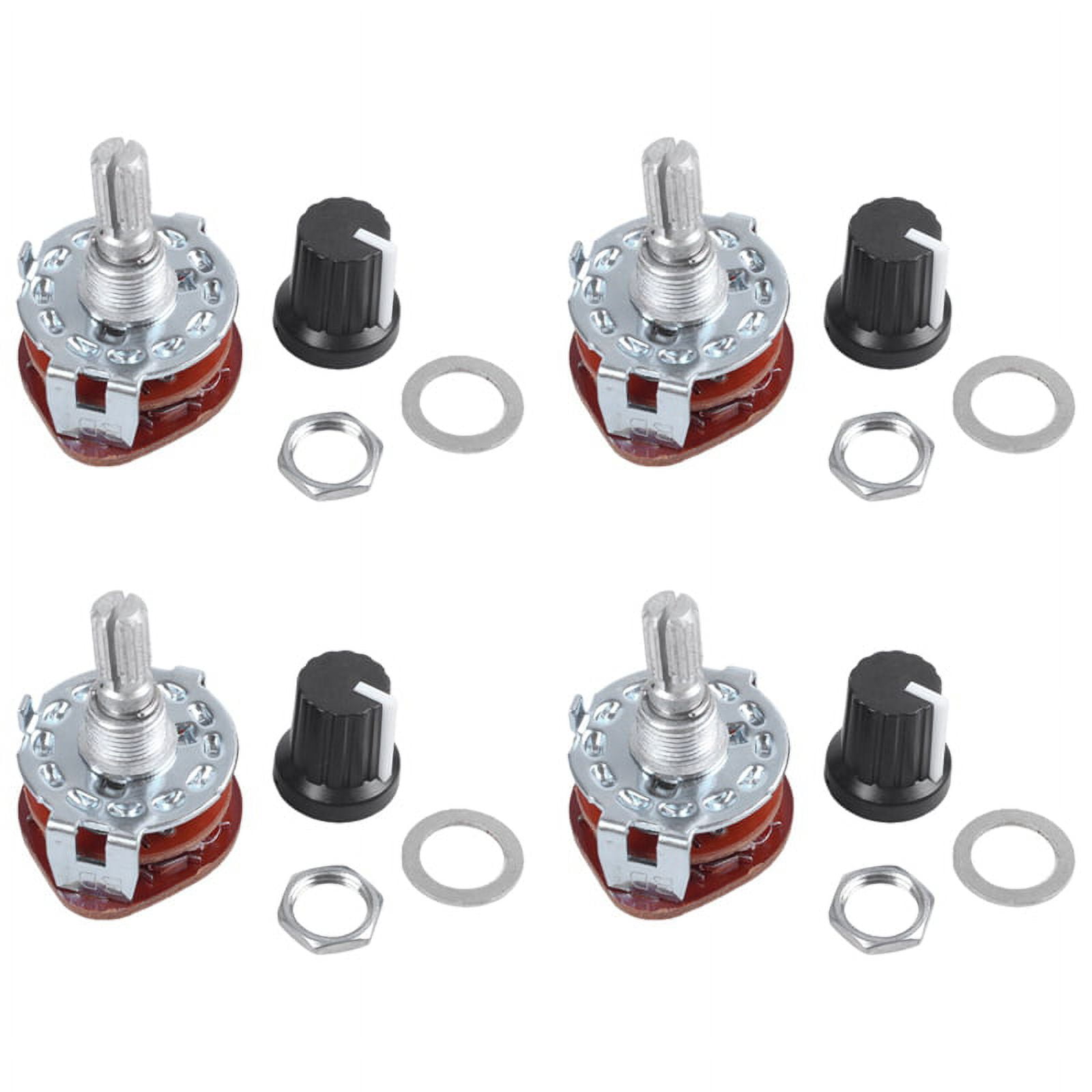 4X Electronic Machine 4P3T 4Pole 3 Position 2 Deck 16 Pin Rotary Switch ...