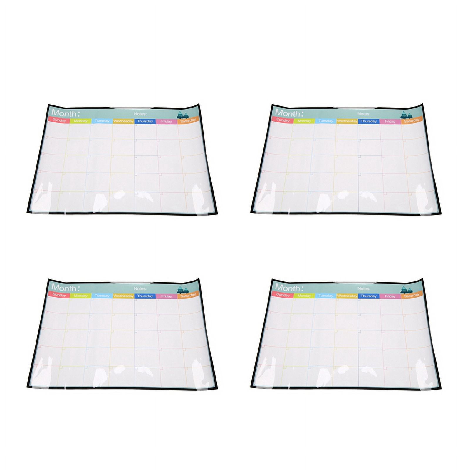 4X Erasable Magnetic Whiteboard Dry Erase Board Magnets Fridge ...