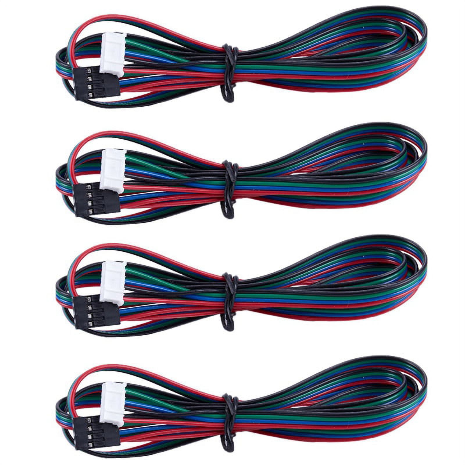 4X Extended NEMA 17 Stepper Motor Cable 1M Long 4 6 Pin 3D Printer ...