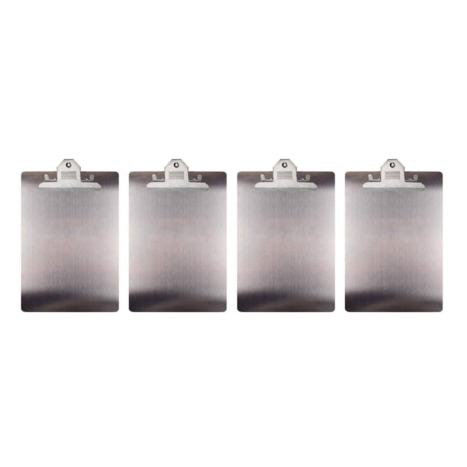 4X File Folder Metal Clipboard A4 Stainless Steel Clip Board Organizer ...