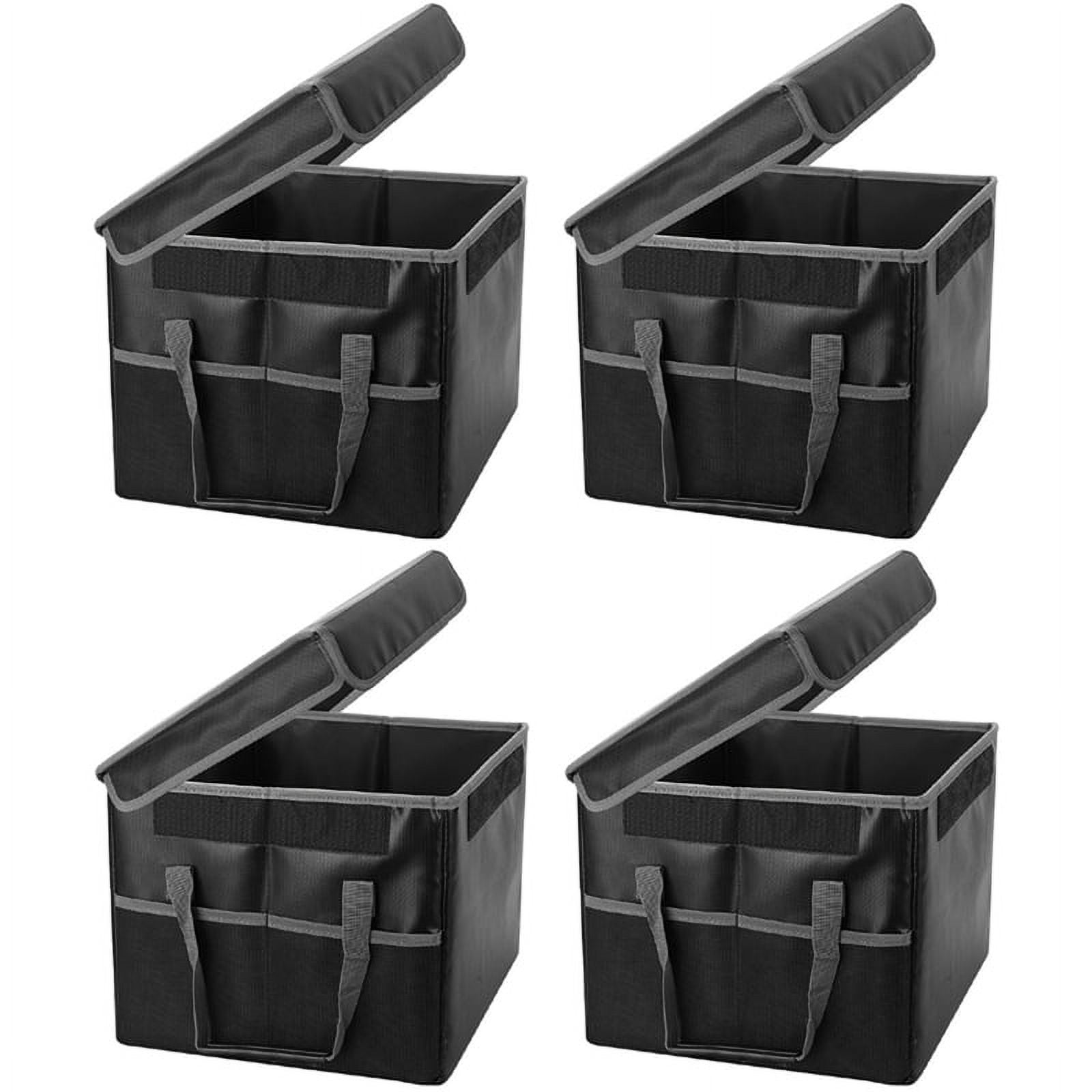 4X Fireproof File Box File Storage Box,Fireproof Storage File Cabinet ...