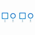 4X Fish Feeding Ring Floating Food Feeder Circle with Suction Cup Easy ...
