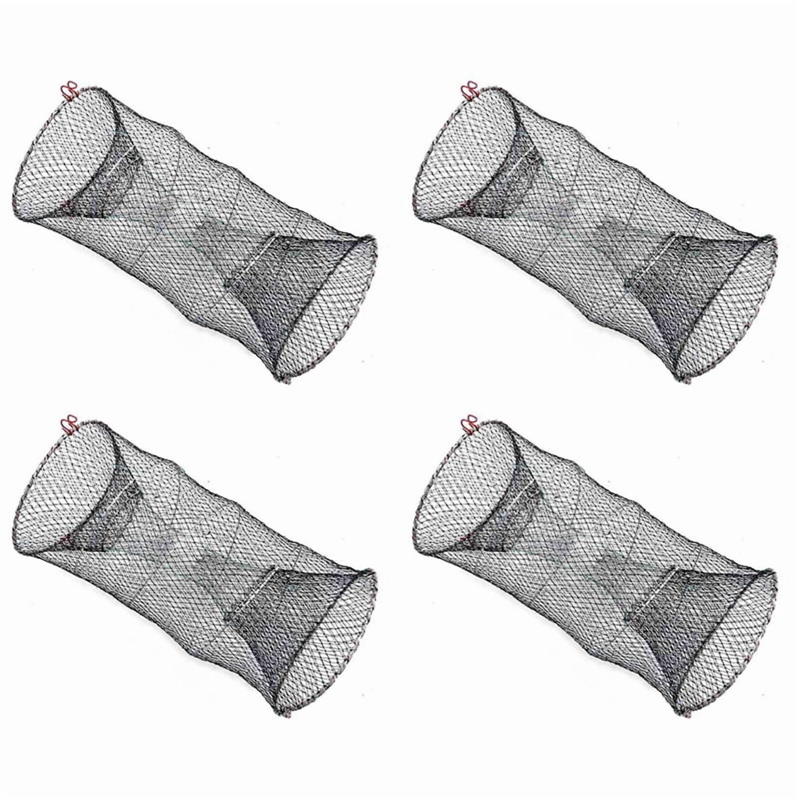 4X Fishing Bait Trap,Bait Crawfish Traps Spring Cage Portable Folded ...