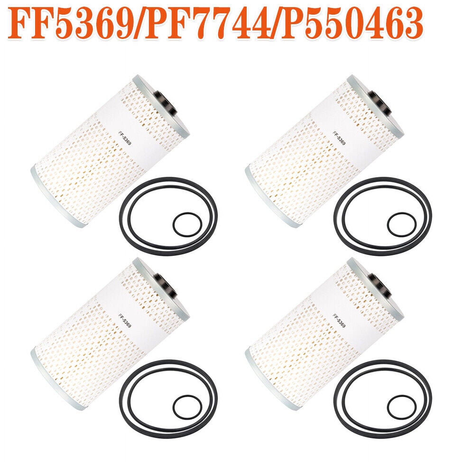 4X Fuel Filter FF5369 Fits Cummins Diesel Engine Trucks PF7548 23521528 ...