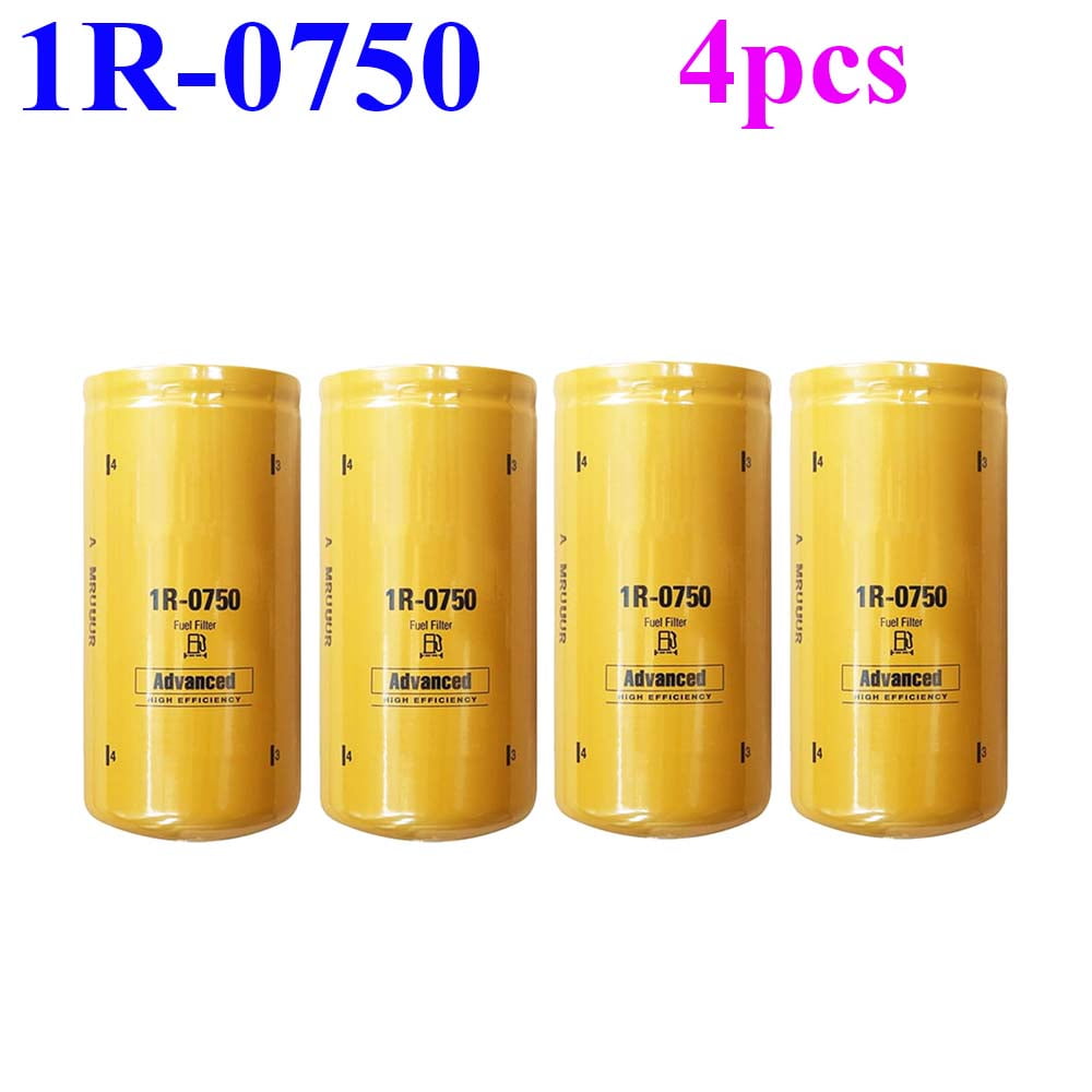 4X Fuel Filter Replacement For Sinister Diesel Fuel Filter Kits 1R-0750 ...