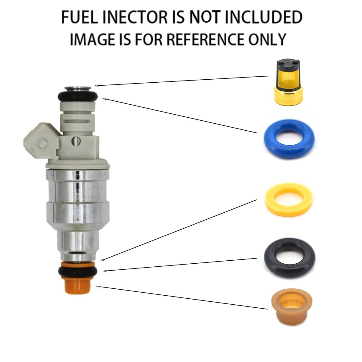 4X Fuel Injector Service Repair Kit FJ690 For Ford Ranger Mazda B2500 ...