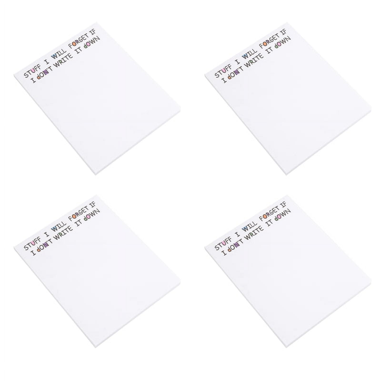 4X Funny Sticky Note, to Do List Notepad Funny Stationery, Office ...