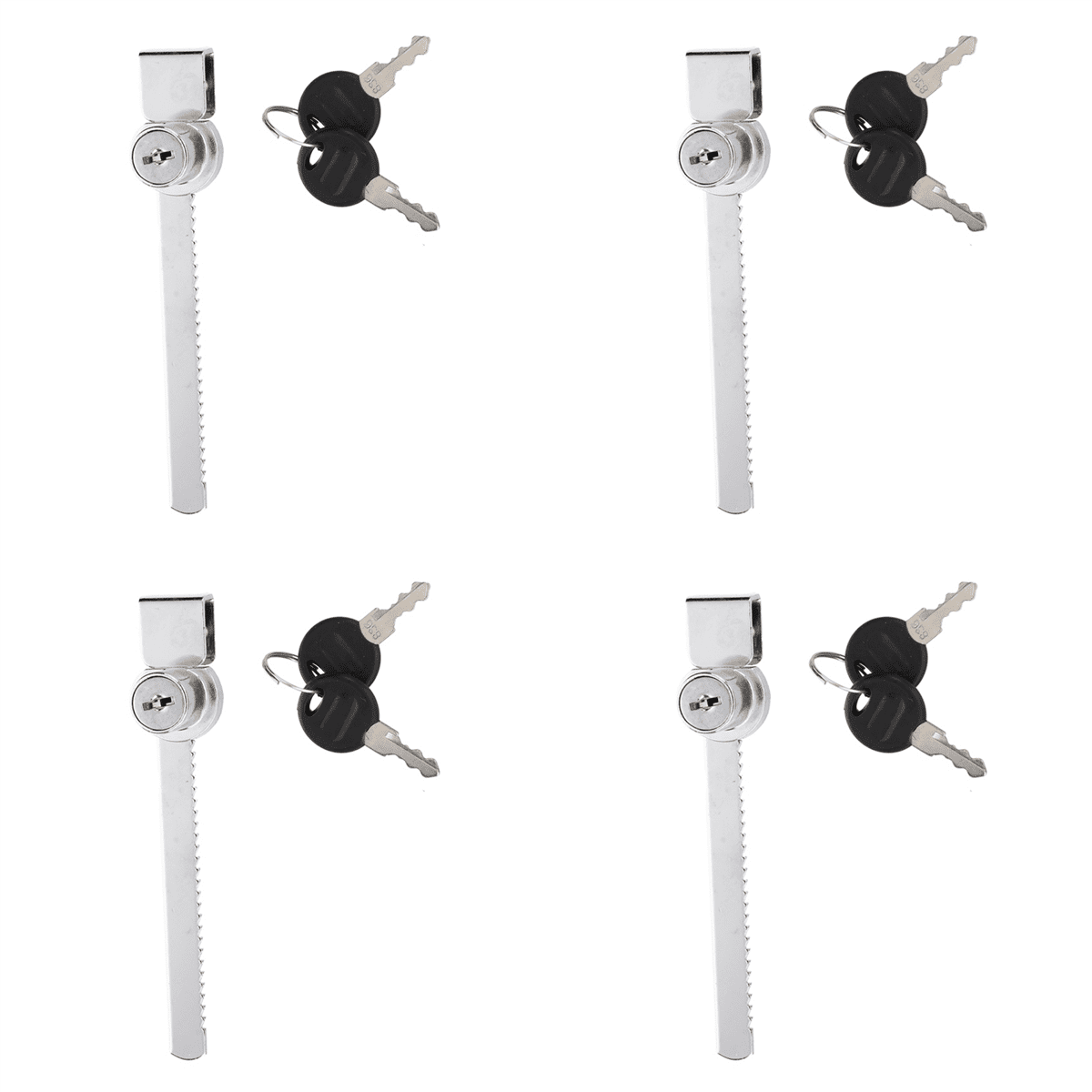 4X Glass Cabinet Terrarium Showcase Display Sliding Door Lock with Key ...