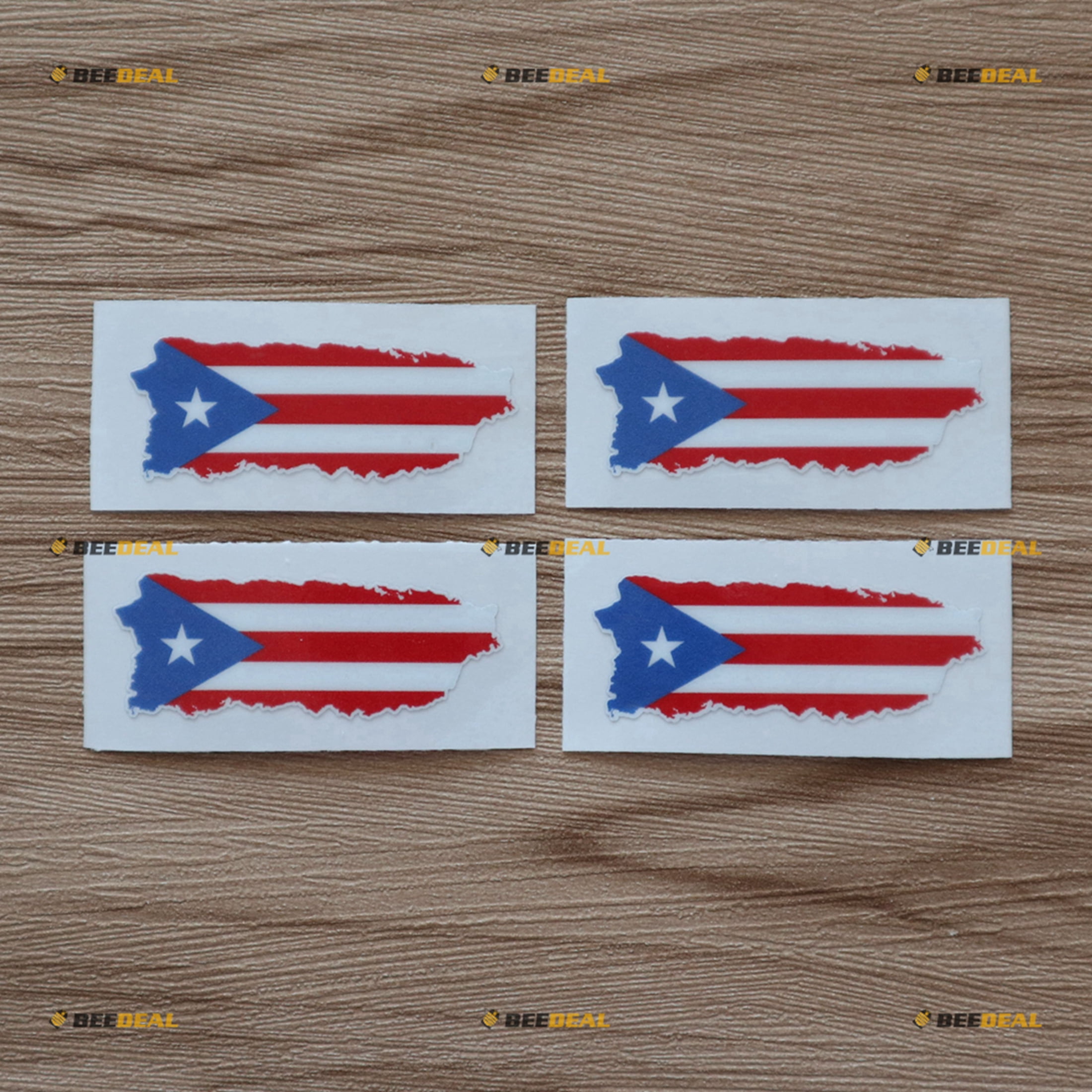 4X Glossy 2" Flag Map of Puerto Rico PR Decal Sticker Car Vinyl ...