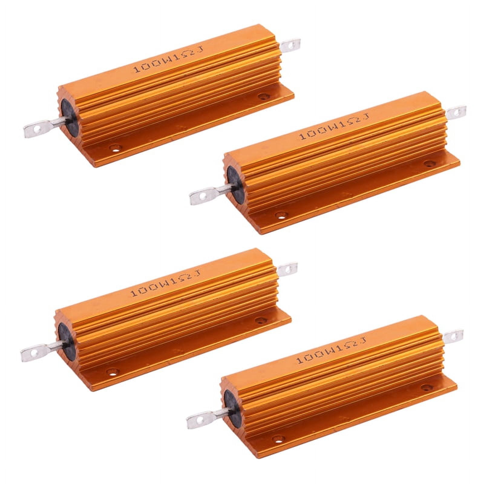4X Gold Aluminum Clad Power Resistor Resistance 100W, 1 Ohm 1R ...