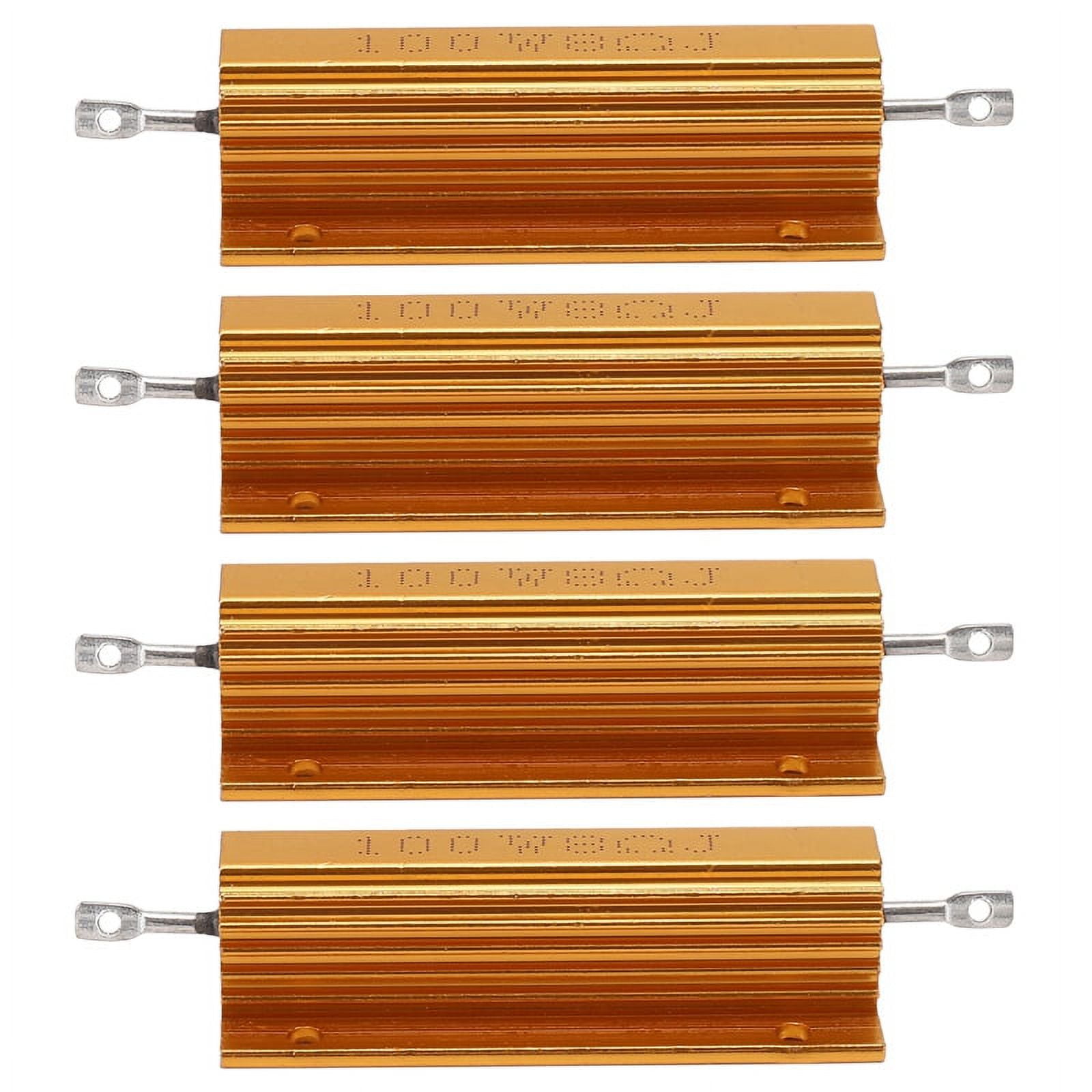 4X Gold Aluminum Clad Power Resistor Resistance 100W, 8 Ohm 8R,4X 100W ...