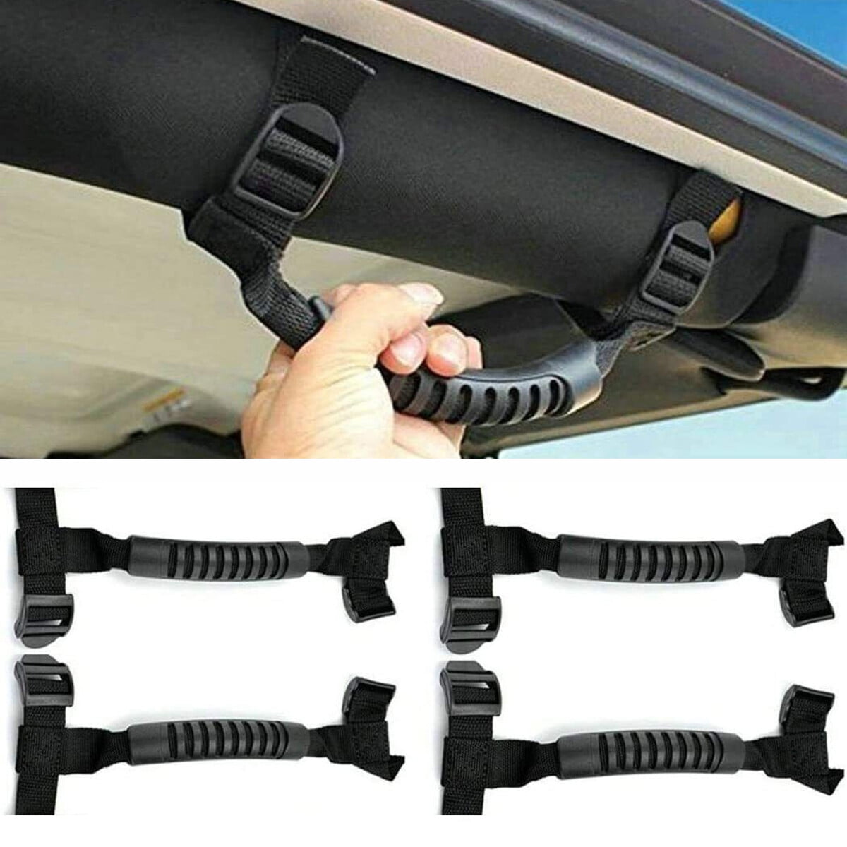 4X Grab Handles Grip Handle For Jeep Wrangler YJ TJ JK JL 87-23 Accessories - Walmart.com