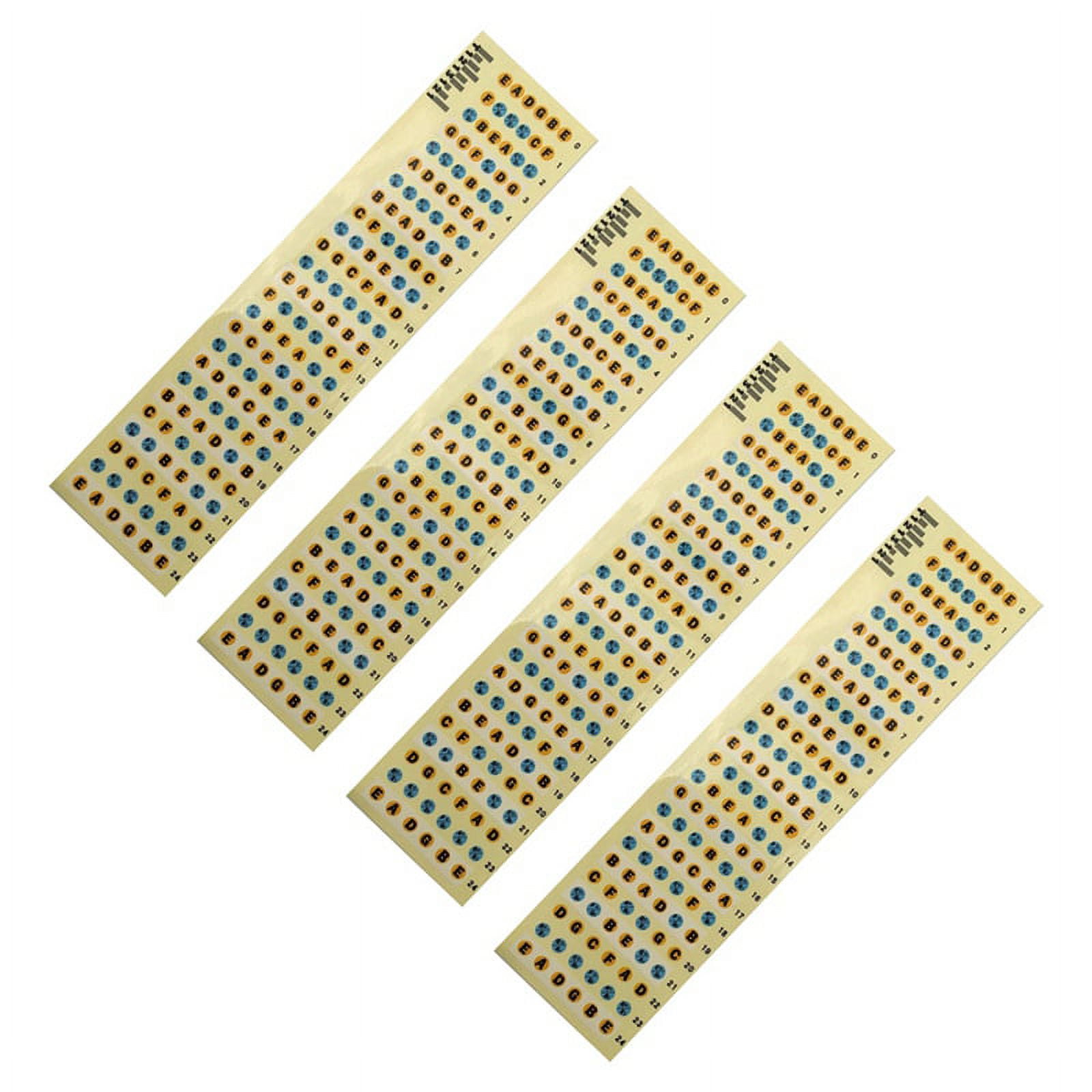 4X Guitar Fretboard Note Decals Fingerboard Frets Map Sticker for ...