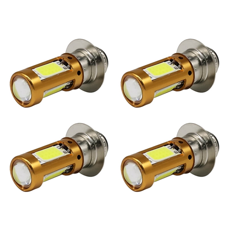 4X H6M PX15D P15D LED Headlights Hi-Lo Beam Bulb for Motorbike Scooter ...