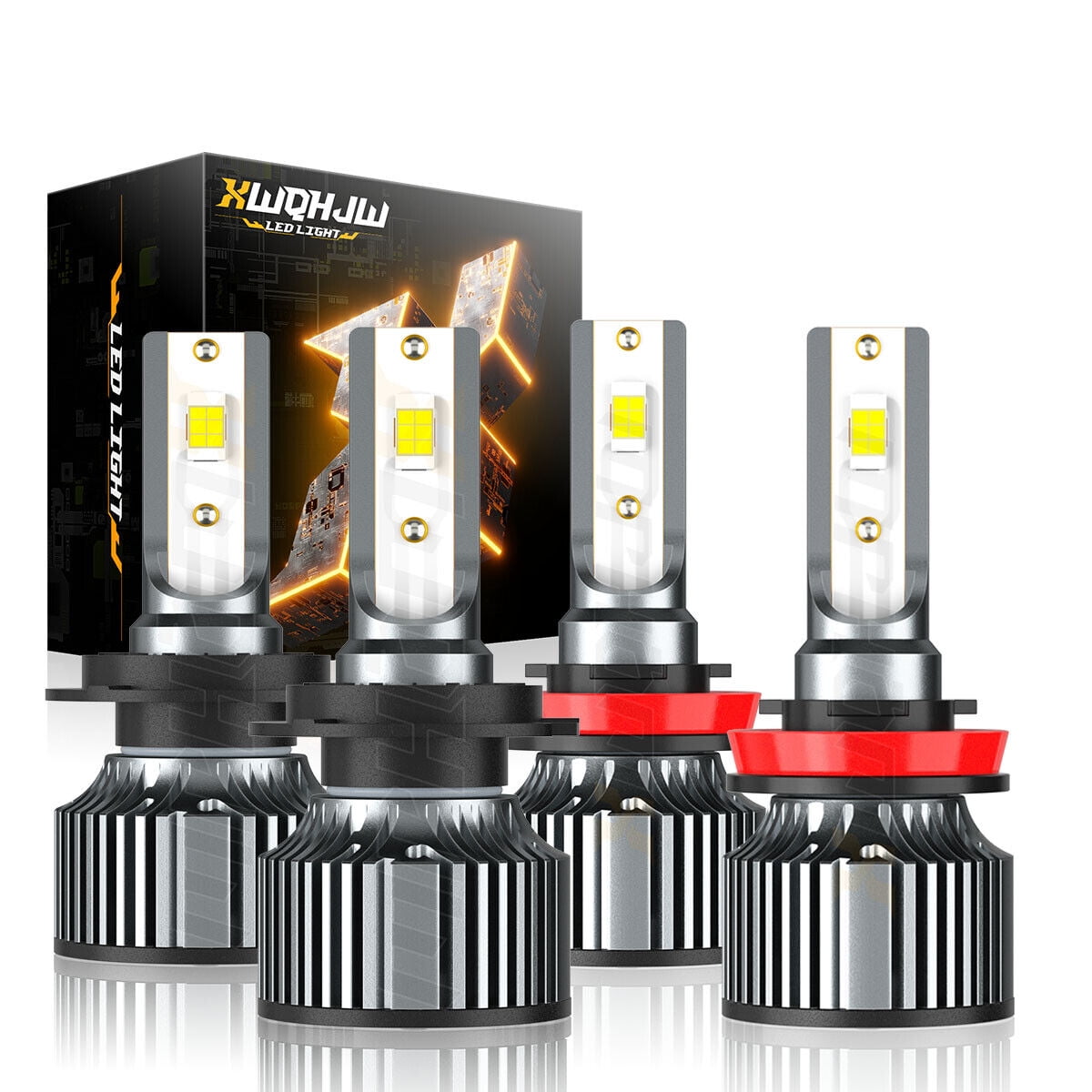 4X H7 + H11 LED Headlight Combo High/Low Bulb Kit Fit for Ford Fusion ...