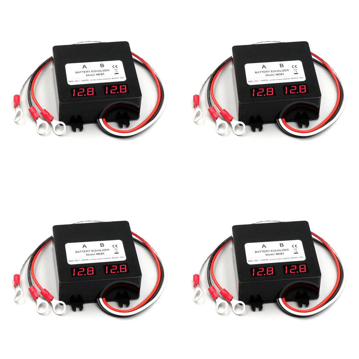 4X HC01 Battery Equalizer Lead Acid Batteries HA01 Voltage Balancer ...