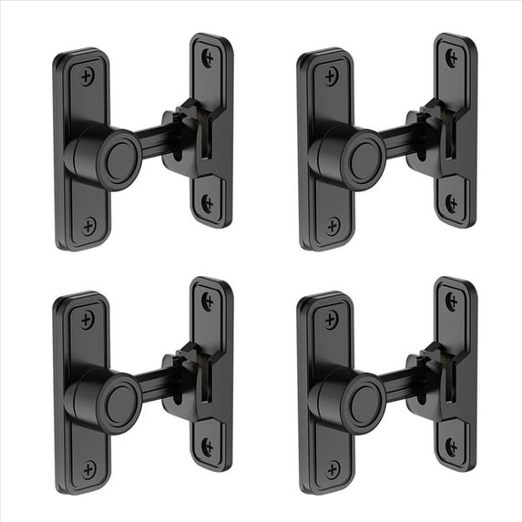 4X Heavy Duty Gate Latches 90 Degree Right Angle Barn Door Lock Anti ...