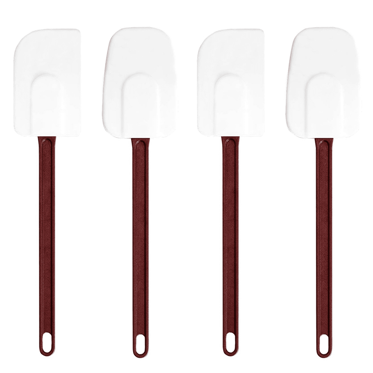 4X Heavy Duty Spatula and Spoonula High Heat Silicone Large Rubber ...