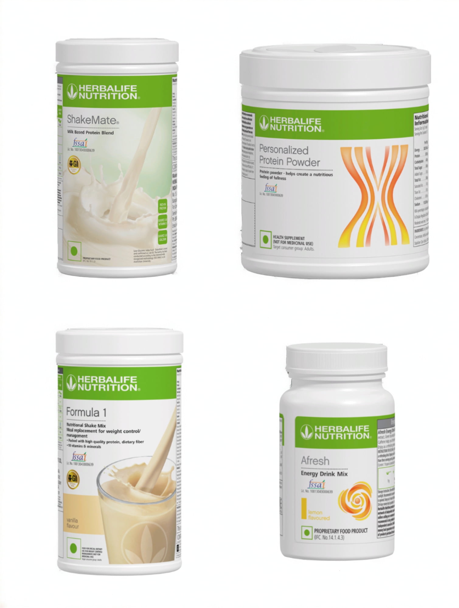 4X Herblife Nutrition Shake Mix French Vanilla With Protein Powder 200g ...