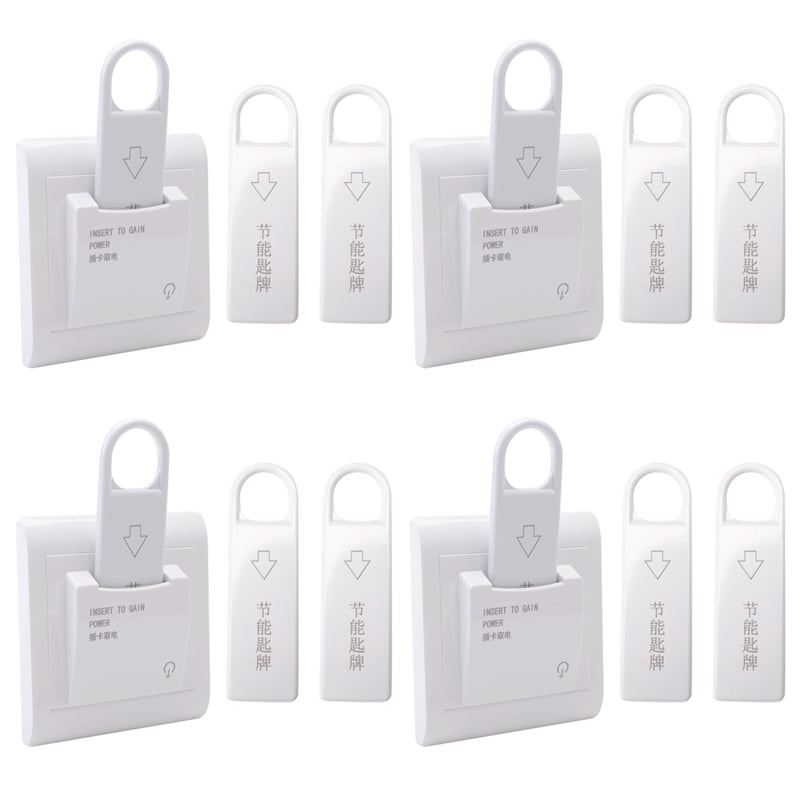 4X High Grade Hotel Magnetic Card Switch Energy Saving Switch Insert ...