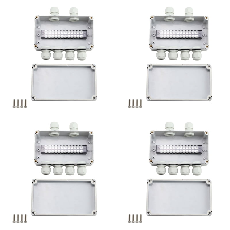 4X IP66 Waterproof Junction Box 2 in 4 Out Waterproof Electrical Box ...