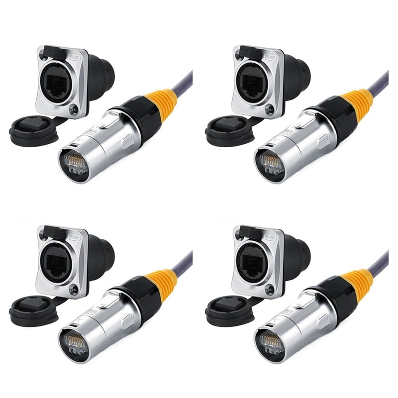 4X IP67 Network RJ45 Waterproof Connectors / Ethernet RJ45 Waterproof ...